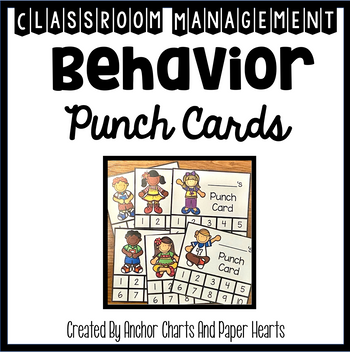 Behavior Punch Cards | Printable Positive Behavior Incentive for Eleme ...